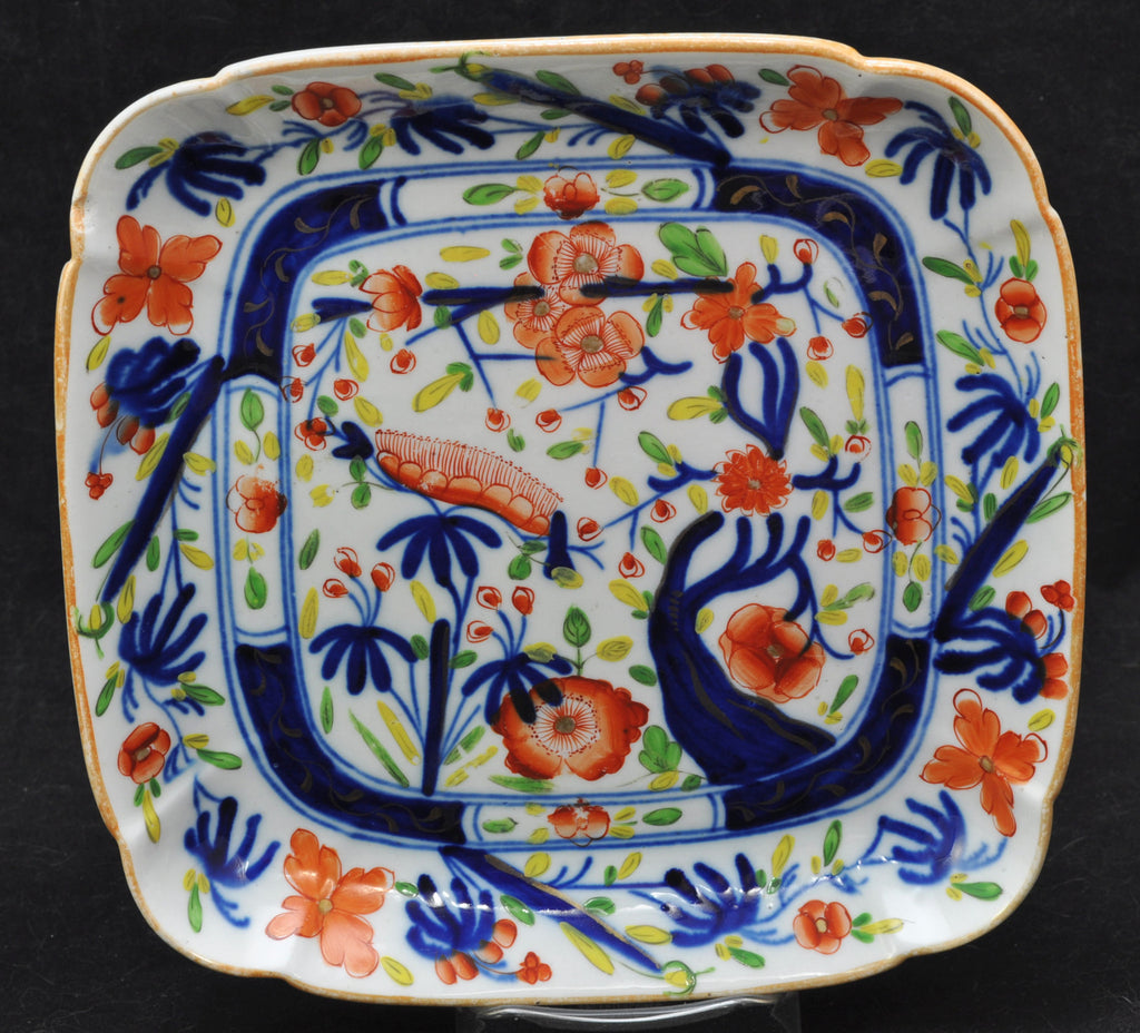 Antique Gaudy Welsh Square Dishes 19th Century Unusual Pattern ...