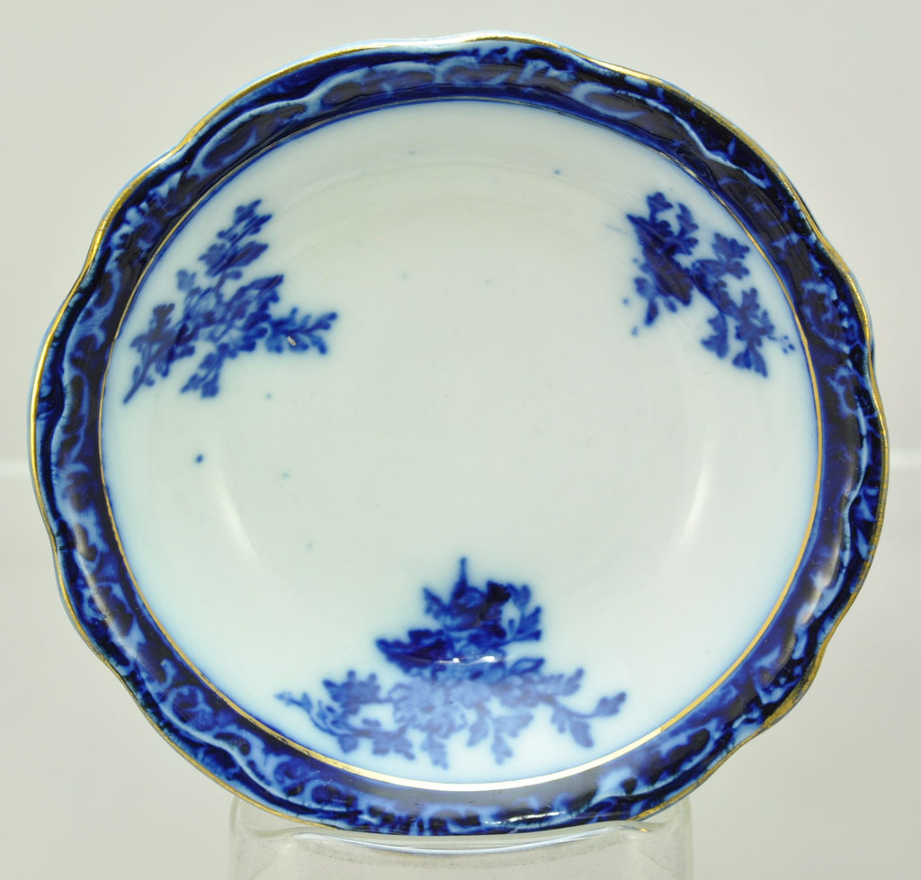 Set of 10 Antique Stanley Flow Blue Touraine 5 Inch Berry Bowls 1920s ...